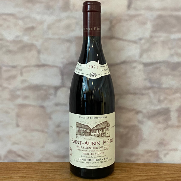 HENRI PRUDHON SAINT-AUBIN 1ER CRU SUR LE SENTIER DU CLOU ROUGE 2021 ...